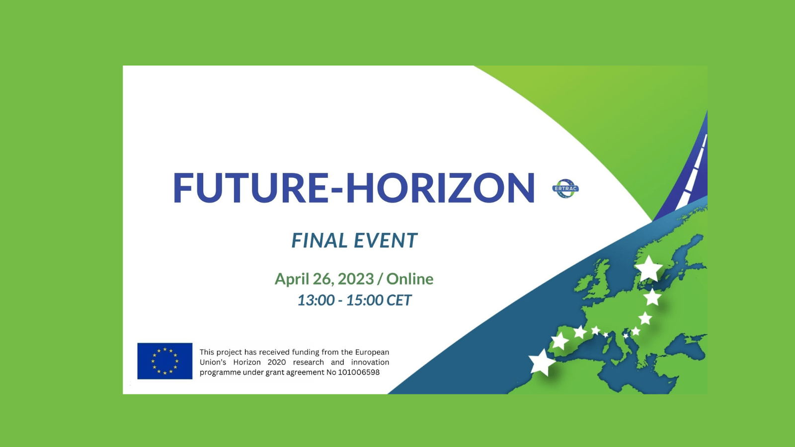 FUTURE-HORIZON: Join its final event! - ERTRAC