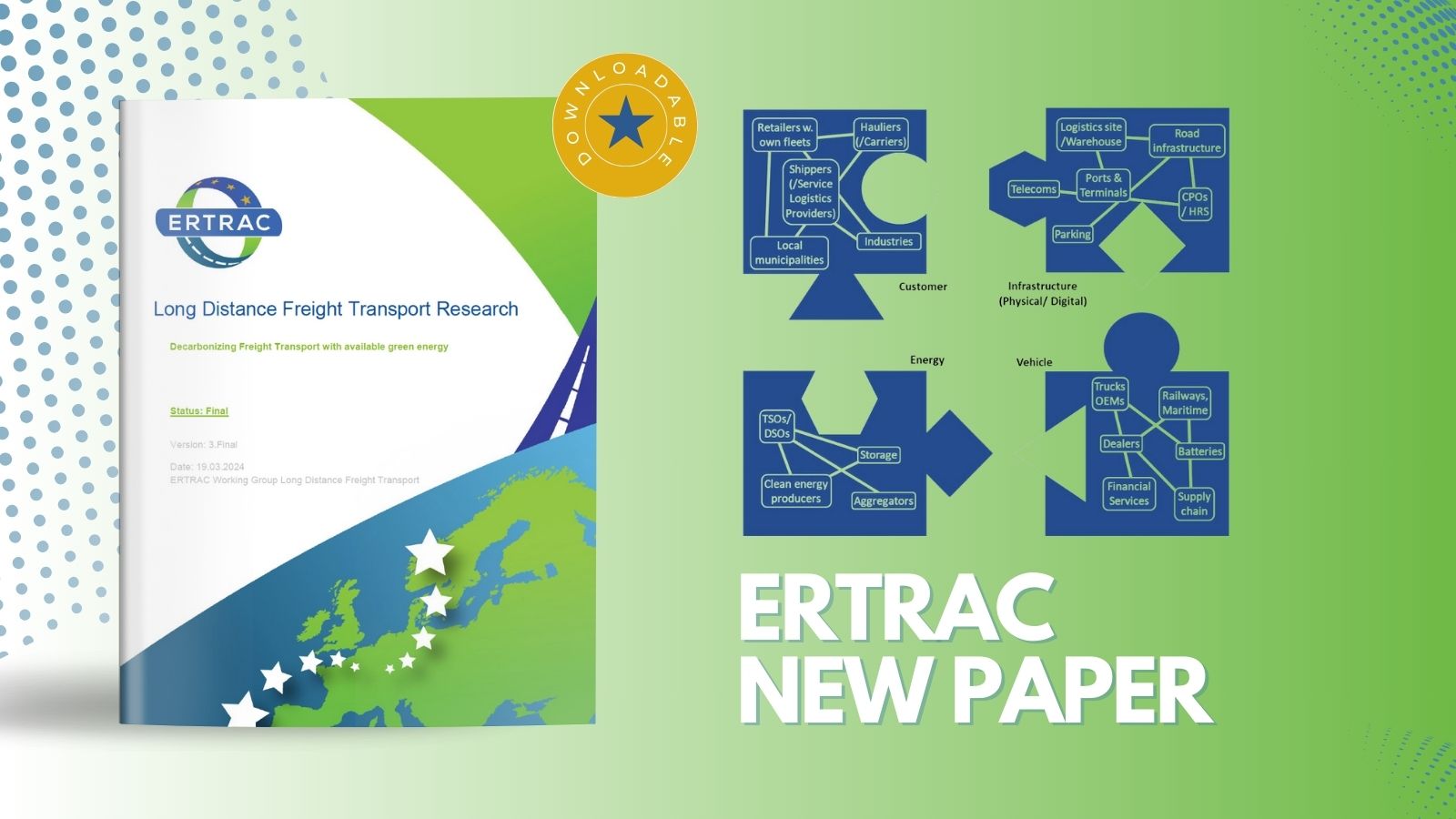 New ERTRAC short paper on "Decarbonizing Long Distance Freight ...